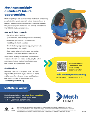 Flyer - Math Corps